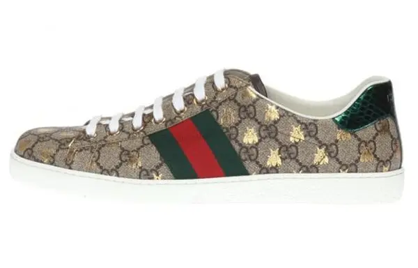 Gucci Ace Gg Supreme Bees Sneakers - Tan