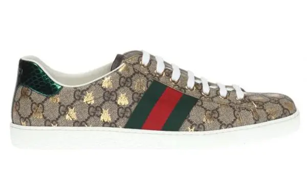 Gucci Ace Gg Supreme Bees Sneakers - Tan