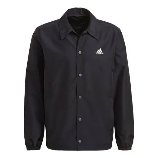 Adidas Black Sports Jacket With Graphic Back Print