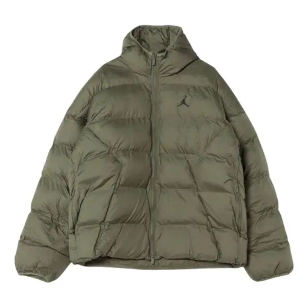 JORDAN Brooklyn Therma-fit Puffer Jacket - Medium Olive/black