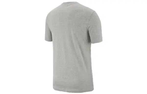 Nike Swoosh Logo Pure Cotton Short Sleeve Gray - Grey