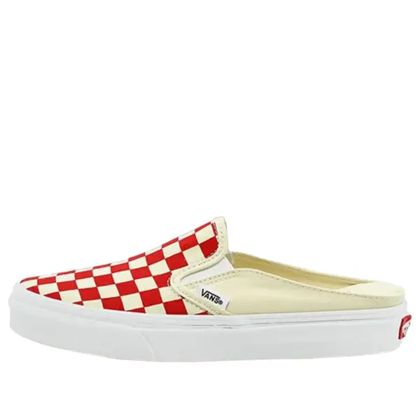 VANS Checkerboard Slip-on Mule - Red/white