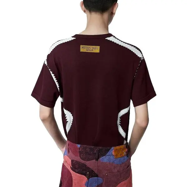 LOUIS VUITTON Cotton Intarsia Crewneck T-shirt