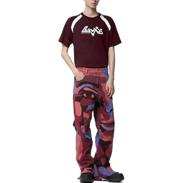 LOUIS VUITTON Cotton Intarsia Crewneck T-shirt