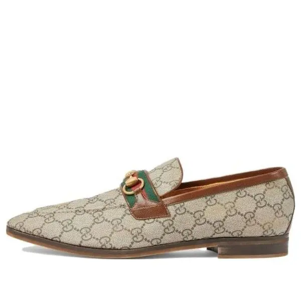 Gucci Loafer With Horsebit Detailing - Beige