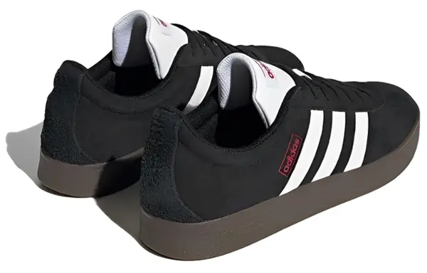 Adidas Vl Court Lifestyle Skate Shoes - Black/white/gum