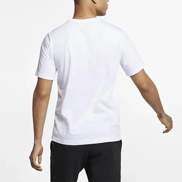 Nike Nsw Tee Icon Futura Casual Sports Breathable Alphabet Printing Round Neck Short Sleeve - White