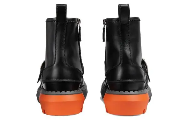 Gucci Gg Lace-up Combat Boots