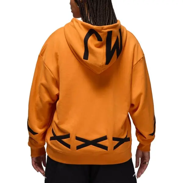 JORDAN X Nina Chanel Fleece Pullover Hoodie - Alpha Orange