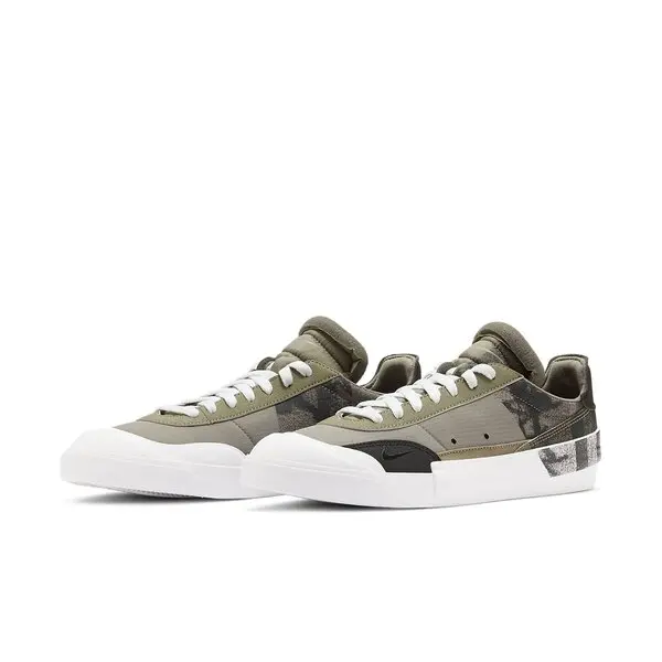 Nike Drop-type Nrg Matte Olive Sneakers - White/green