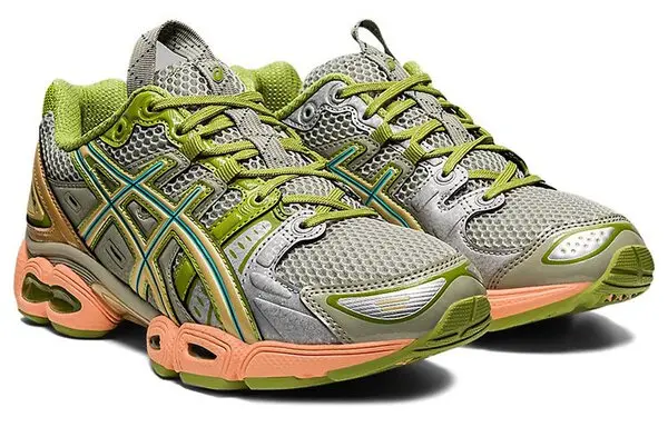 Asics Ub3-s Gel-nimbus 9 'abbey Stone' Sneakers - Silver/green