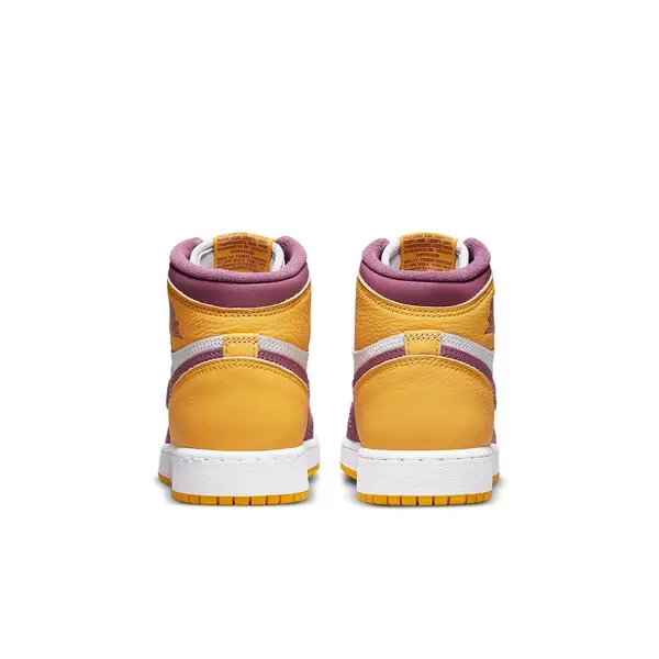 JORDAN 1 Retro High Og Brotherhood - White/purple/yellow