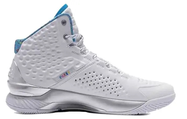 Under Armour Curry 1 "splash Party" High Top Sneakers - White/blue