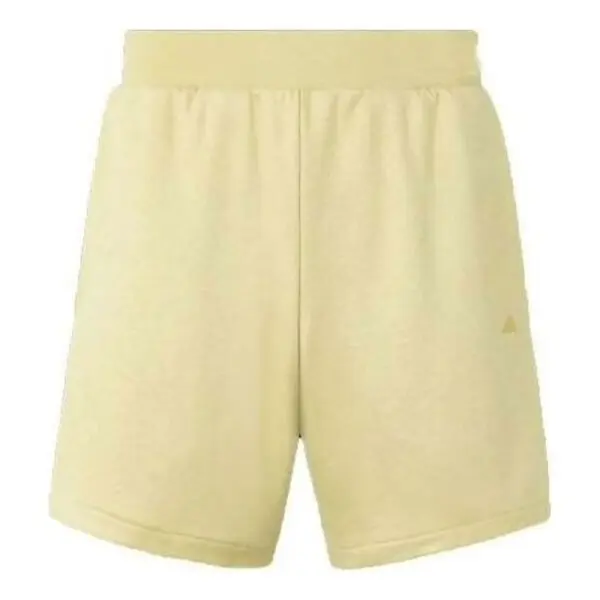 Adidas French Terry Sueded Basketball Shorts - Yellow