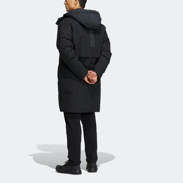 Adidas Goose Down Coat With Logo Detail