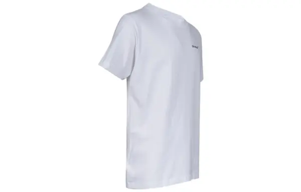 Off-White Ss22 Solid Color Cotton Zebra Printing Short Sleeve White T-shirt