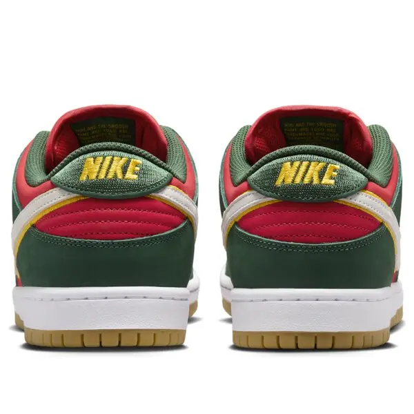 Nike Dunk Low "seattle Supersonics" Sneakers - Fir/white/university Gold