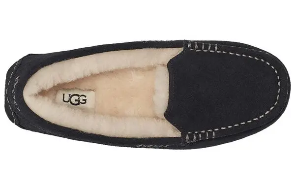 UGG Ansley Suede Slippers - Black