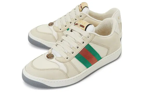 Gucci Screener Low Top Sneakers - White