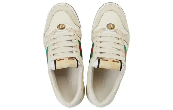 Gucci Screener Low Top Sneakers - White