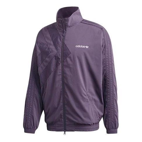Adidas Originals Logo Stand Collar Track Jacket - Purple