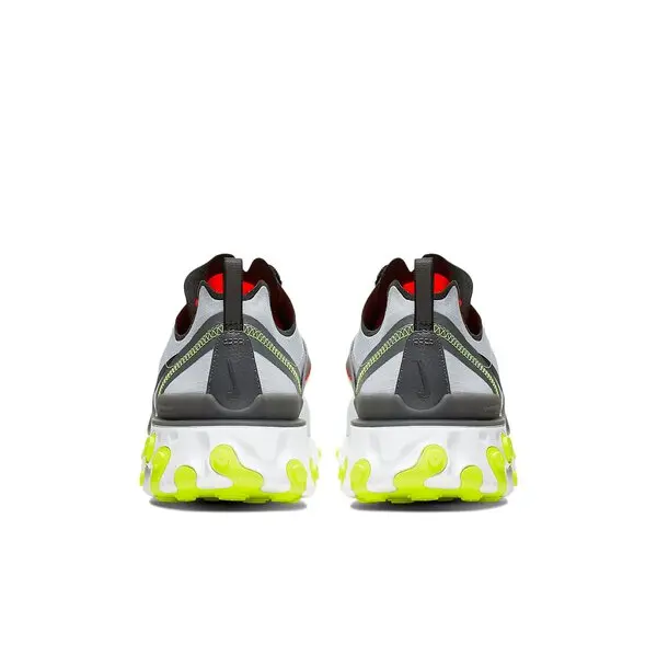 Nike React Element 55 Se "platinum Crimson - Gray/black/red
