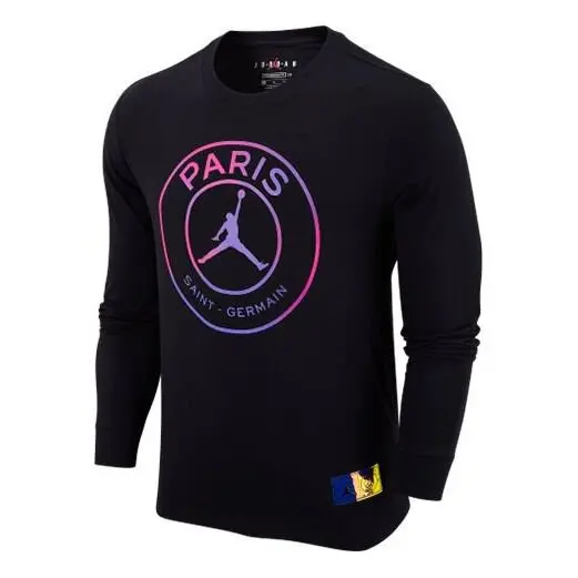 JORDAN Paris Saint-germain Crew Neck Long Sleeve - Black