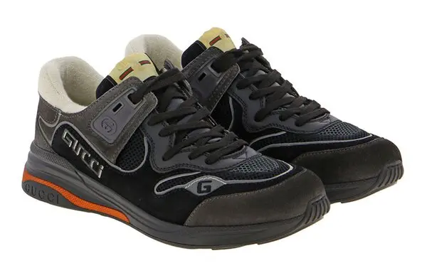 Gucci Ultrapace Sneakers - Black/grey/orange