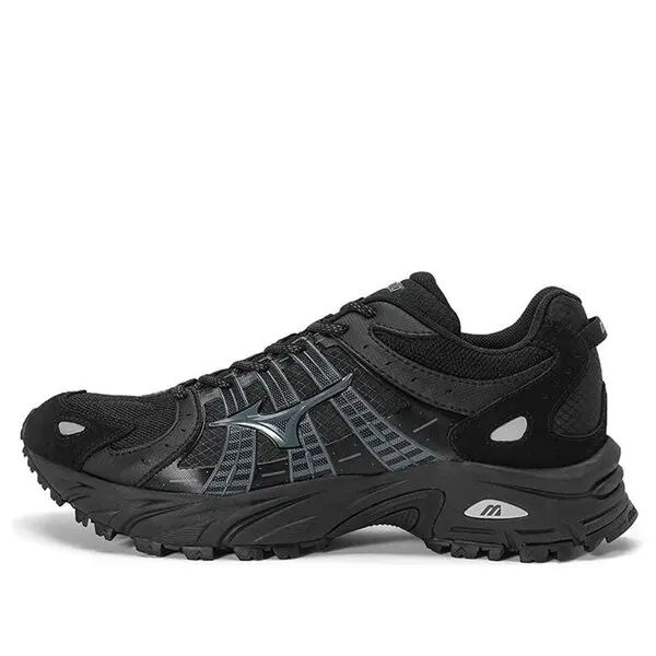 Mizuno Wave Rider Trail Breathable Fashion Sneakers - Black/grey