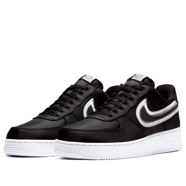 Nike Force 1 Low Reverse Stitch Sneakers - Black