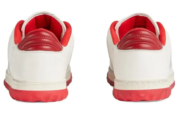 Gucci Mac80 Embroidered Sneakers - Off White/red