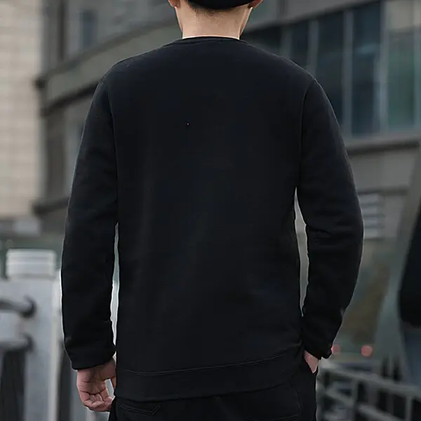 Nike Black Long Sleeve Crewneck With Large Logo