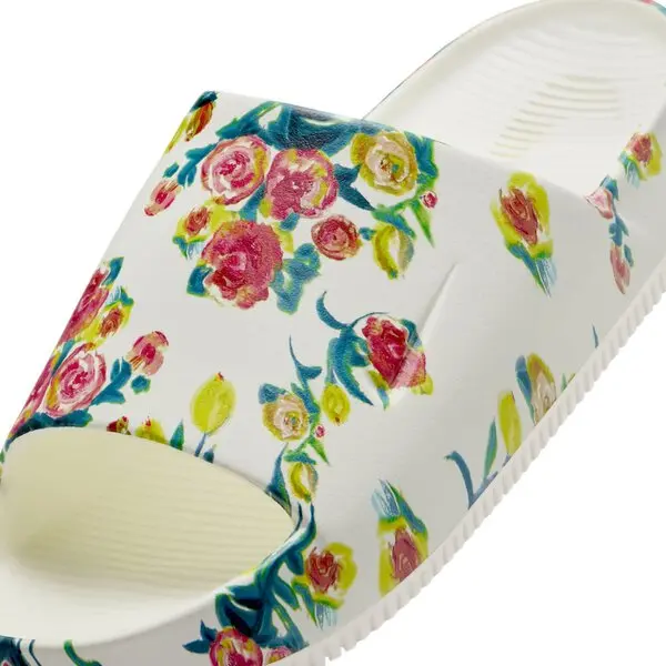 Nike Calm Slides "floral - Sail/sail