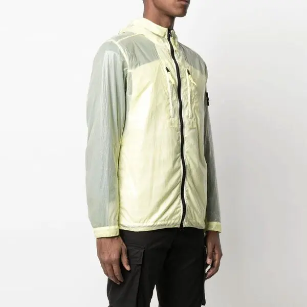 Stone Island Packable Hooded Field Jacket - Lemon