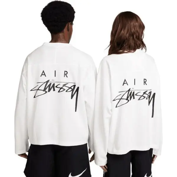 Nike X Stussy Dri-fit Mesh Jersey Asia Sizing 'sail