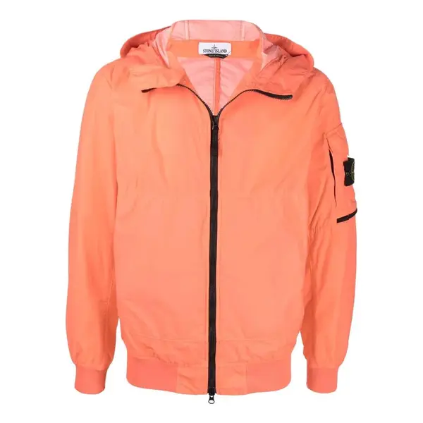 Stone Island Hooded Jacket - Orange