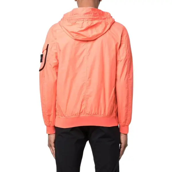 Stone Island Hooded Jacket - Orange
