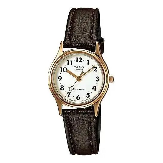 Casio Quartz Watch With Leather Strap - Default Color