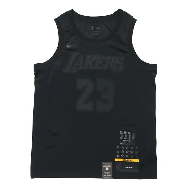 Nike Connected Jersey Nba Los Angeles Lakers Lebron James Mvp - Black