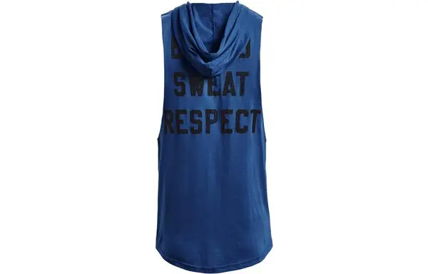 Under Armour Project Rock Sleeveless Hoodie - Blue/black