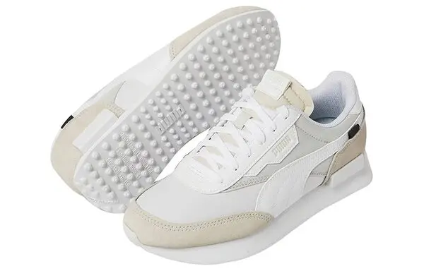 PUMA Future Rider Play On Low Top Sneakers - White/gray/brown