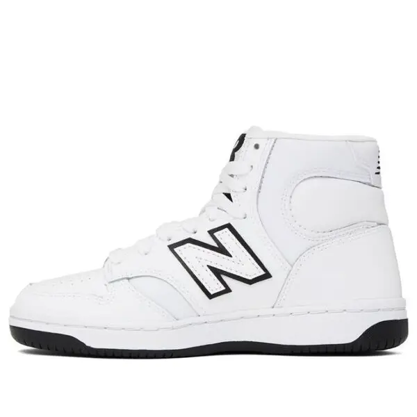 NEW BALANCE 480 High Top Sneakers - White/black