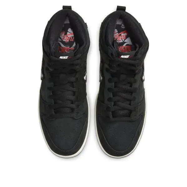 Nike Dunk High "orange Label" Oskar Rozenberg Shark Patch - Black