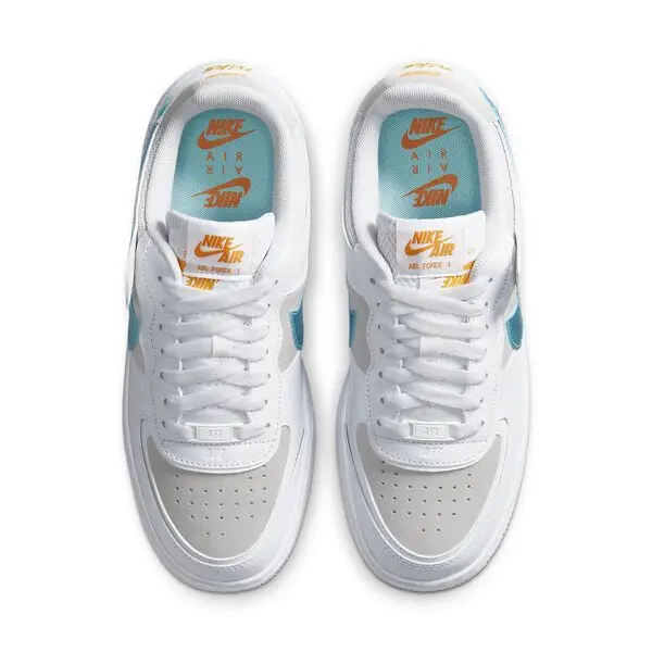 Nike Force 1 Shadow Sneakers - Whitegrayblue