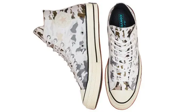 CONVERSE Chuck 70 Hi Camouflage Sneakers - White