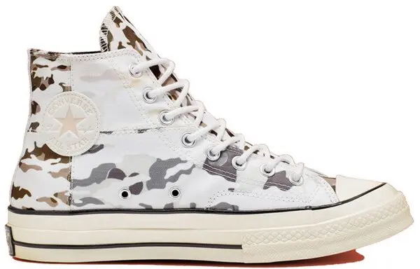 CONVERSE Chuck 70 Hi Camouflage Sneakers - White