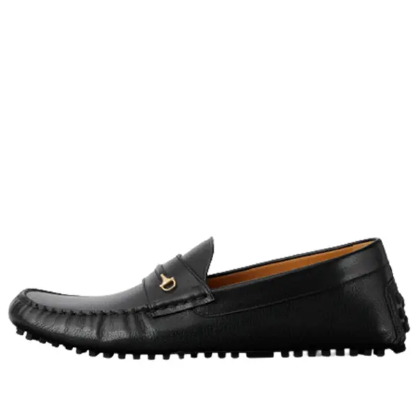 Gucci Interlocking G Driver Loafers - Black