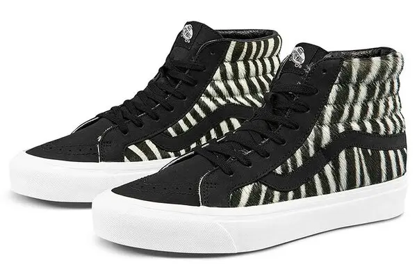 VANS Sk8-hi 38 Dx Anaheim Factory Zebra High Top Sneakers - Black