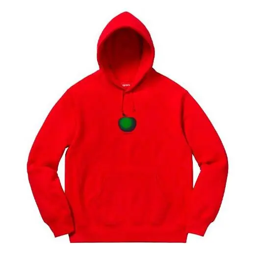 Supreme Apple Hooded Sweatshirt - Red