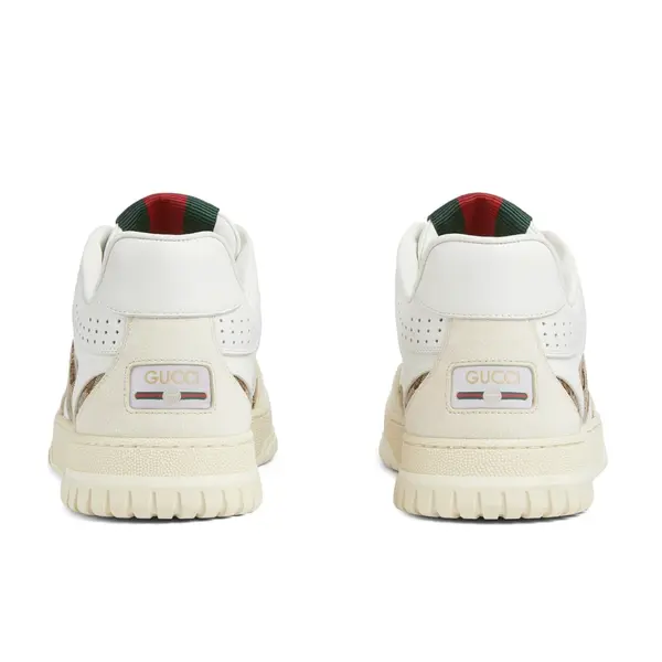 Gucci Re-web Gg Canvas Sneakers - White/beige/ebony